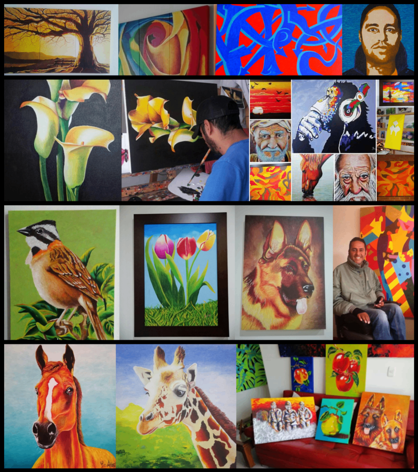 Yesid Alexander Acero Duran – Mouth & Foot Painting Artists Pty. Limited