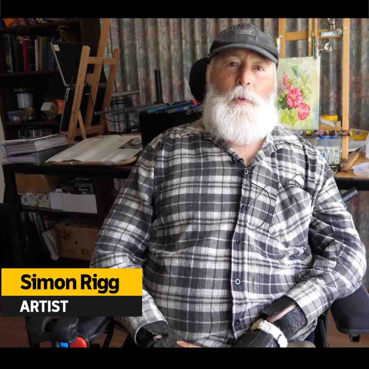 Simon Rigg Interview with ABC – Mouth & Foot Painting Artists Pty. Limited