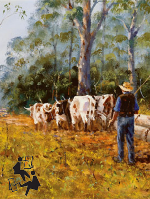 MFPA | The Bullock Train – Mouth & Foot Painting Artists Pty. Limited