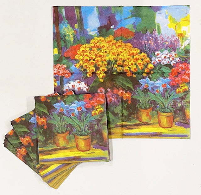 MFPA | Serviettes Design 4 Flower Shop – Mouth & Foot Painting Artists ...